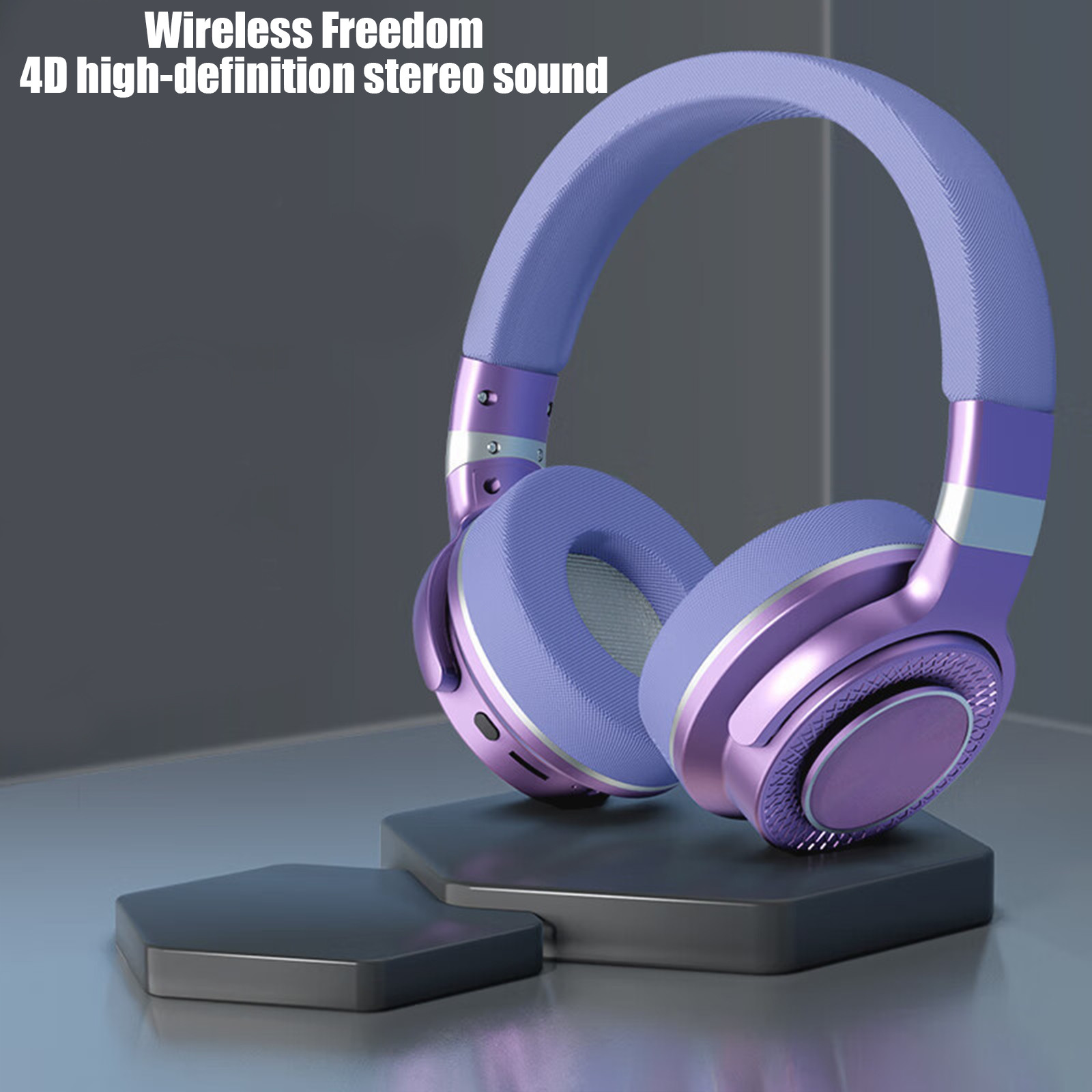 Wanfds Wireless Bluetooth Headphones Noise Cancelling ,HiFi Stereo ...