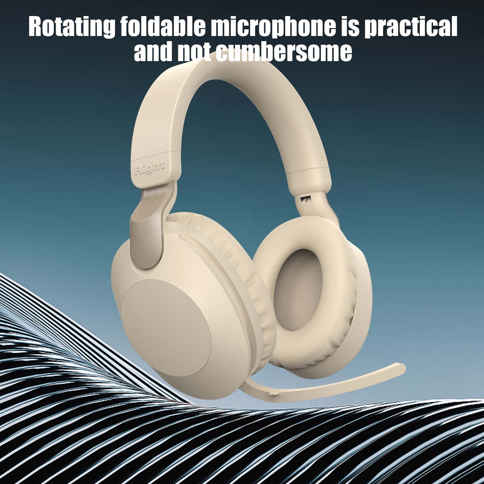 Wanfds Wireless Gaming Headset Noise Cancelling ,HiFi Stereo Sound,Long ...