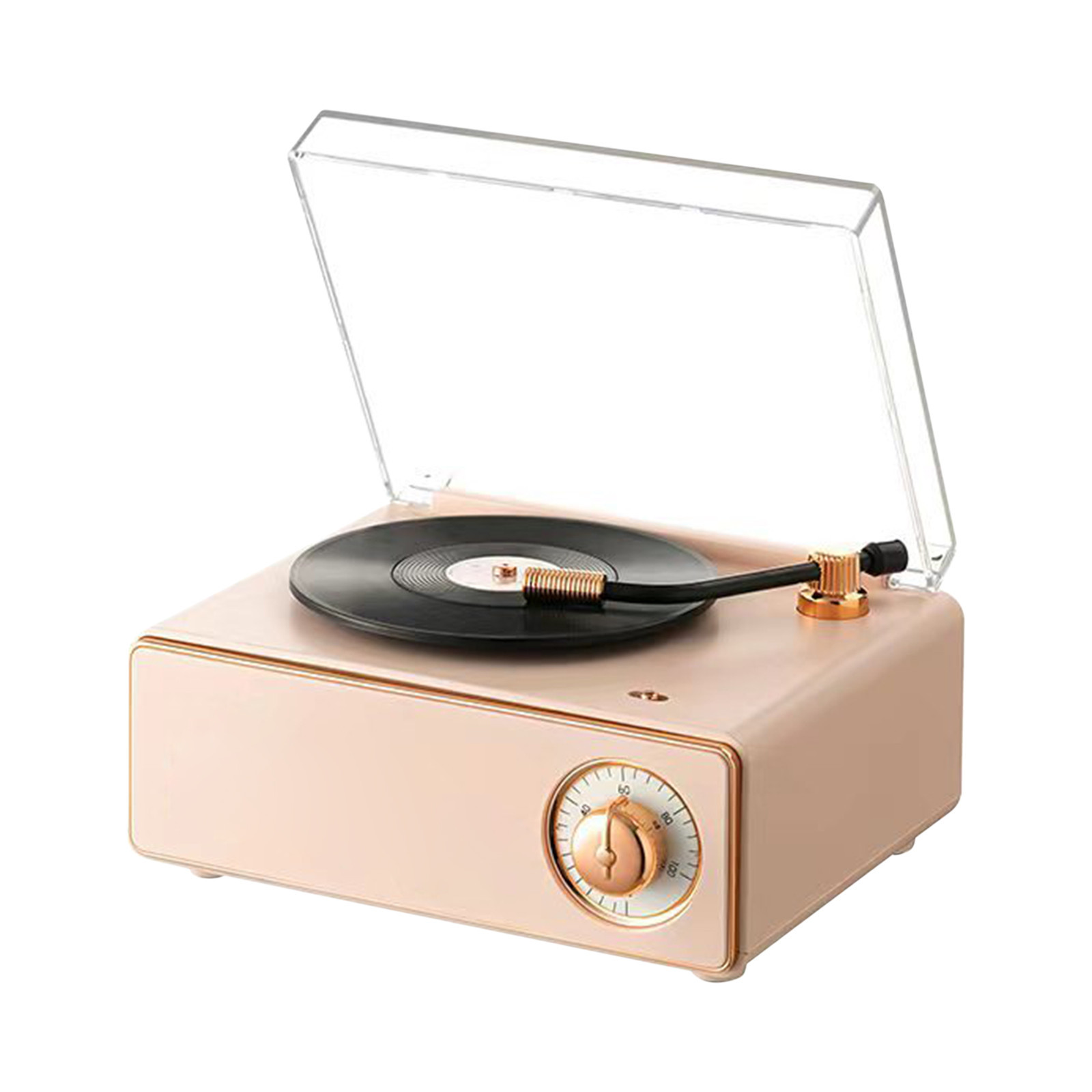 Hoarboeg Rollbacks New Vintage Vinyl Bluetooth Speaker with Alarm Clock ...