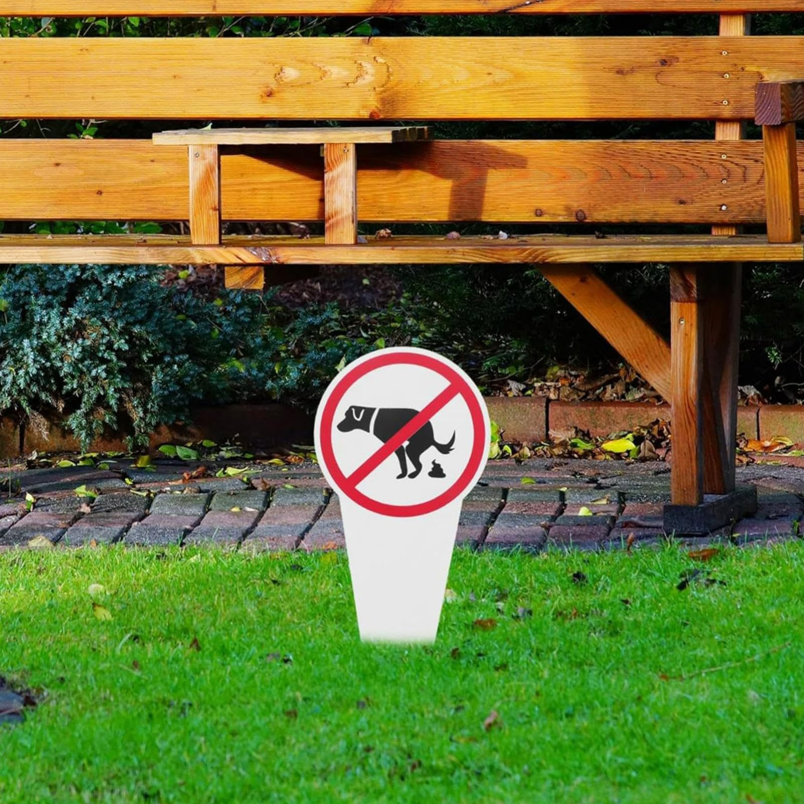 No Pooping Dog Signs - Garden Dog No Peeing Pooping Signs | Bodega ...