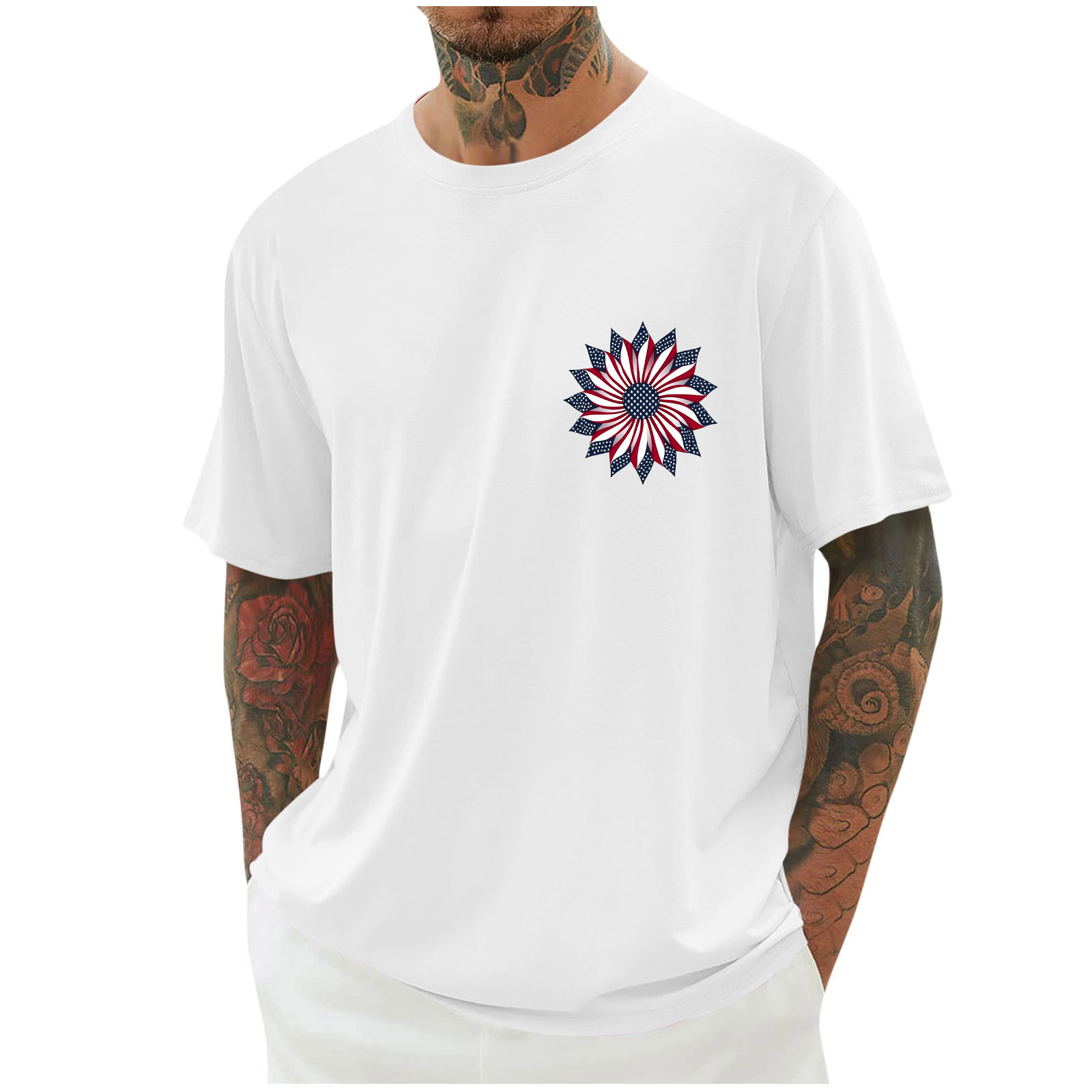 Aueoeo Men's Graphic Tees Shirt Short Sleeve Regular Fitted T Shirts ...