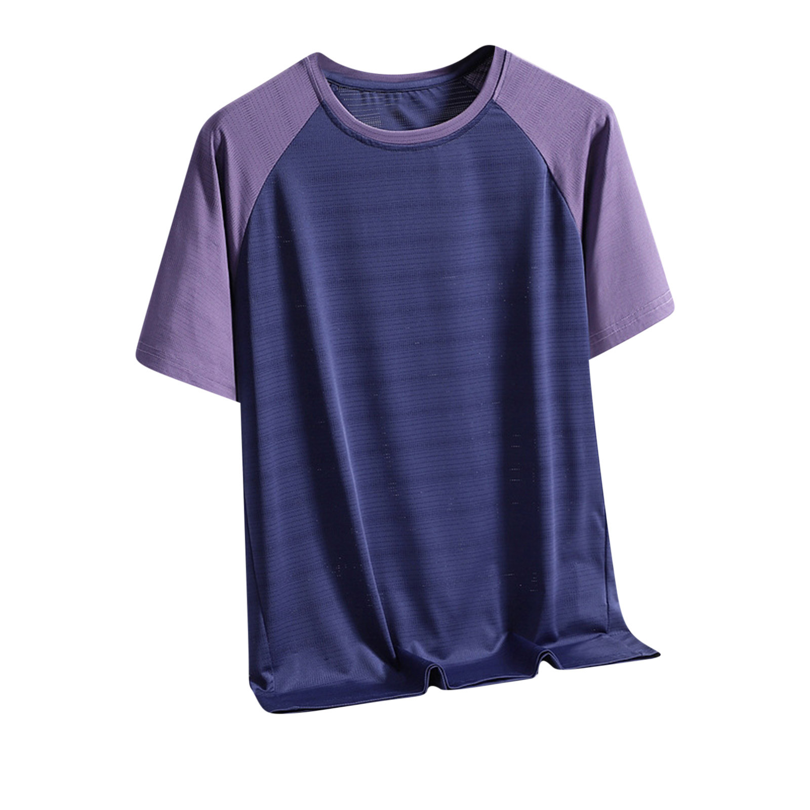Aueoeo Mens Short Sleeve T Shirt Outdoor Performance T-Shirt Crew Neck ...