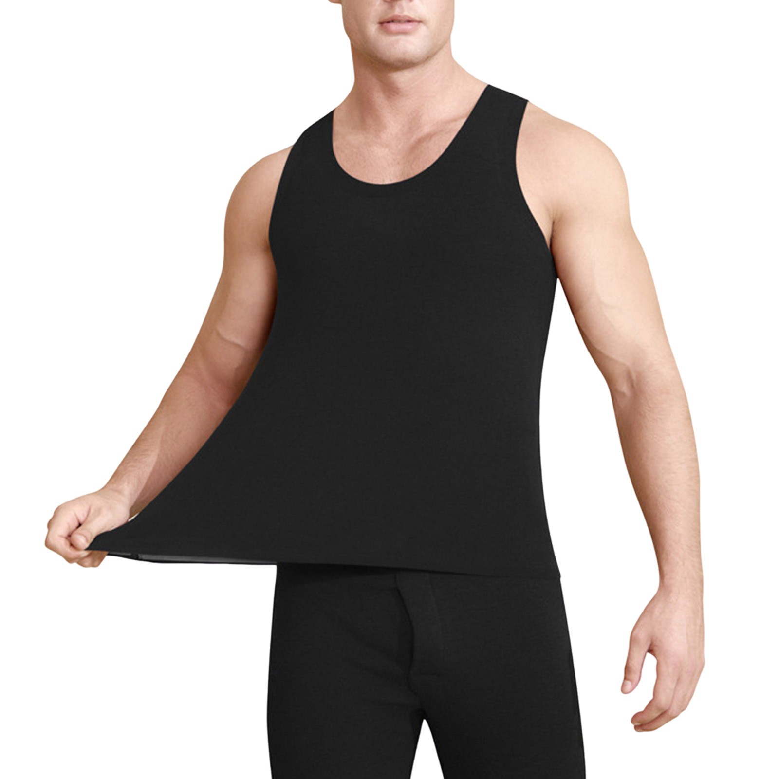 Aueoeo Men's Tank Tops Sleeveless Workout Muscle Shirt Slim Fitted ...