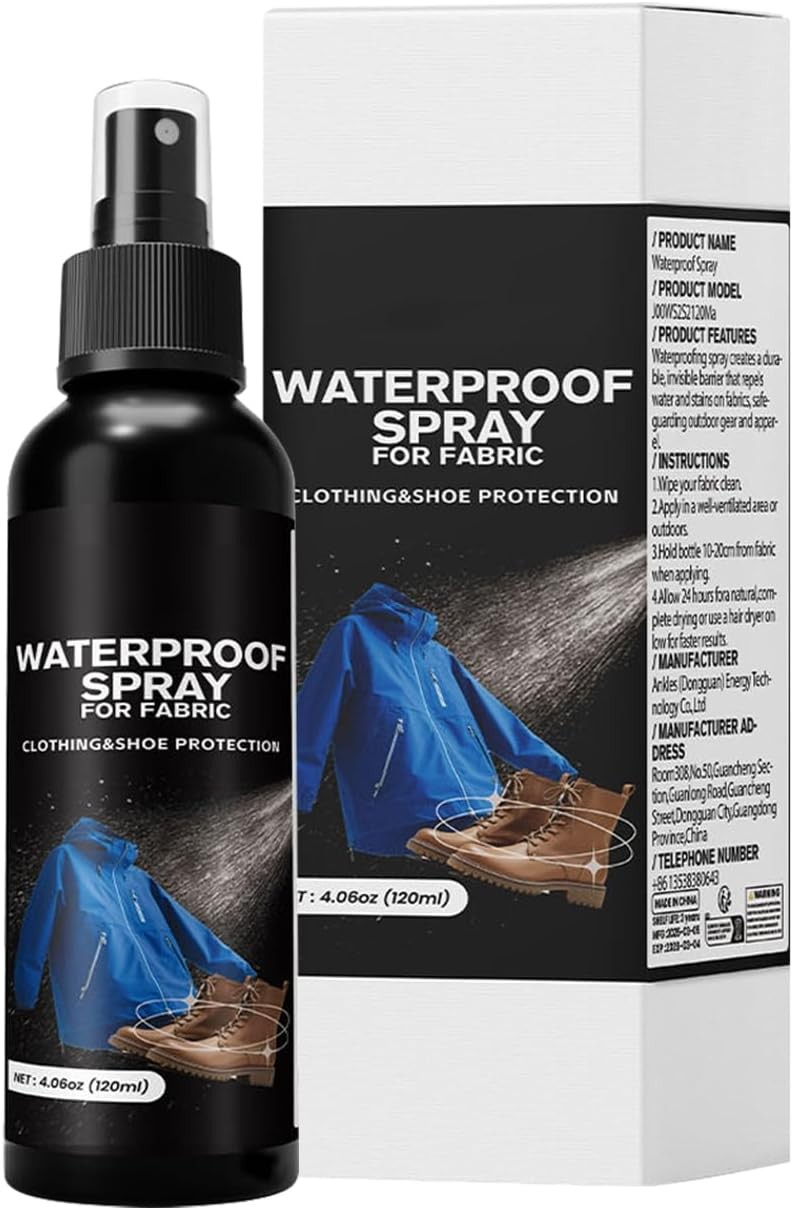 Spray impermeable para telas, 120 ml, transpirable, para ropa, zapatos ...