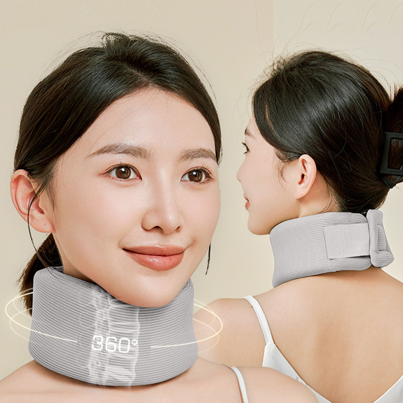 Four-Season Neck Support Collar Office Cervical Protection Neck Brace ...