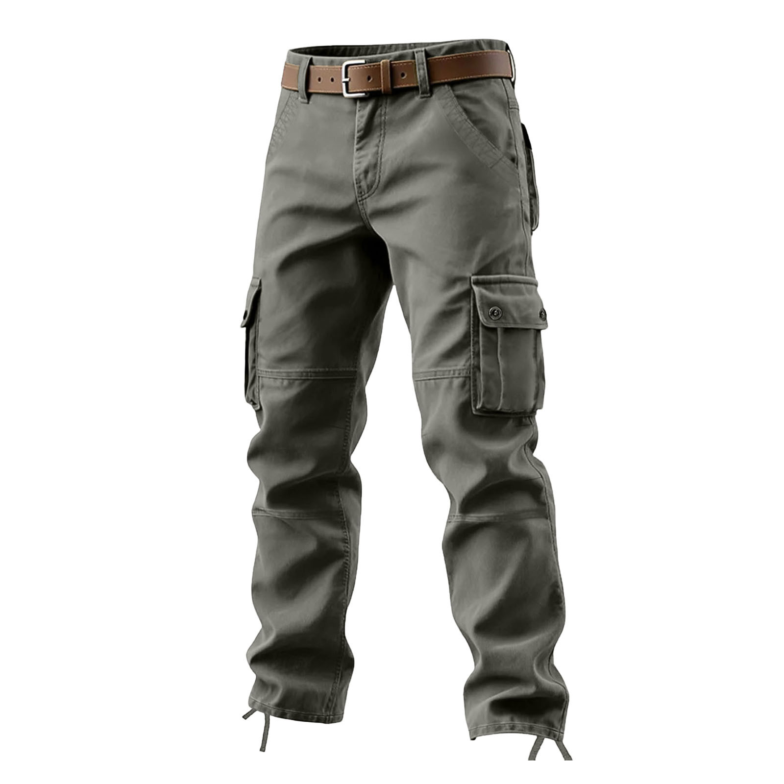 Aueoeo Mens Daily Work Jogger Casual Cargo Pants Relaxed Fitted Sports ...