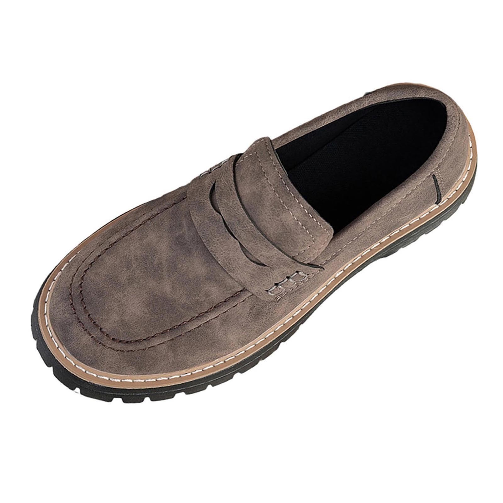 Aueoeo Closed Toe Shoes For Women Women's Fashion Casual Frosted Round ...