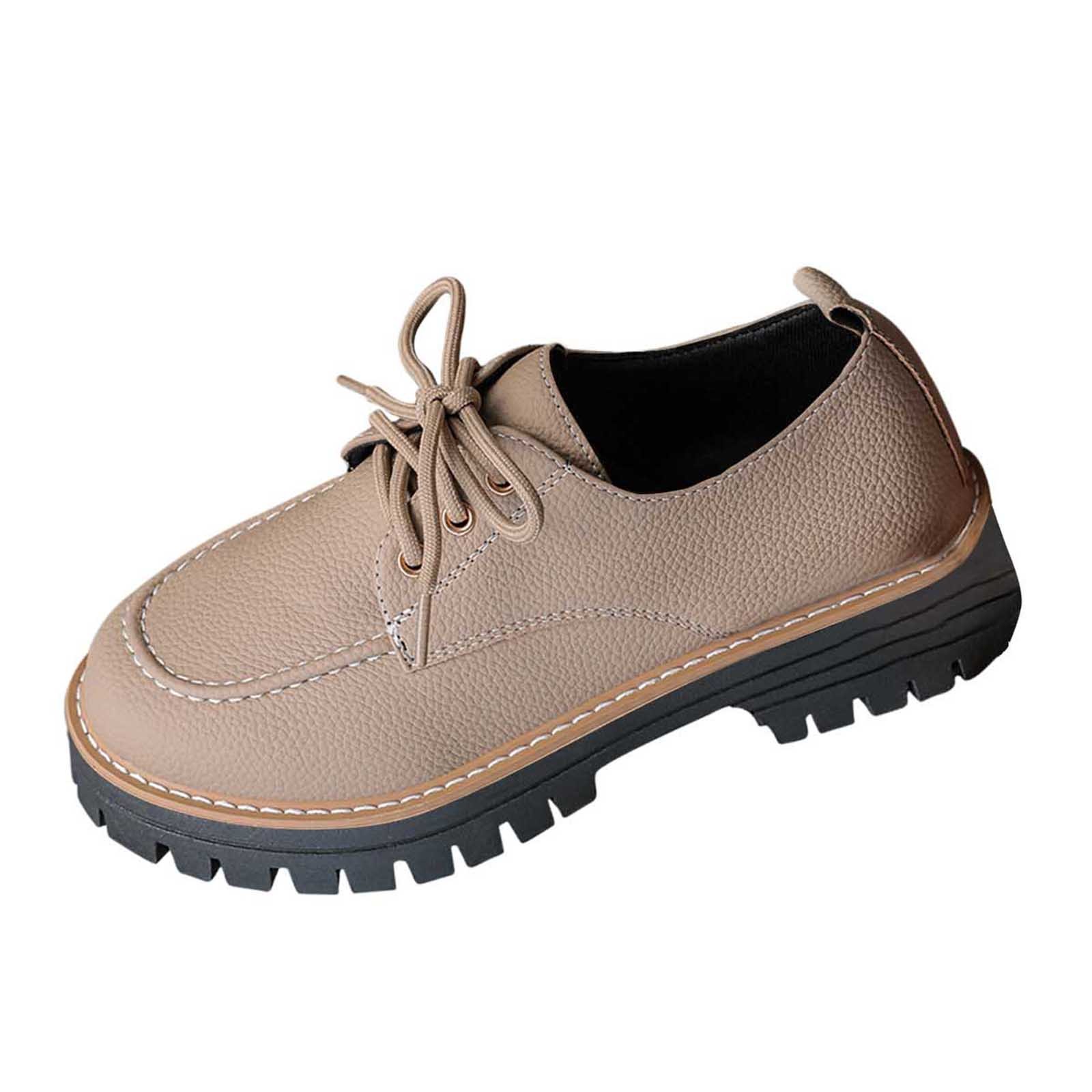 Aueoeo Closed Toe Shoes For Women Women's Fashion Casual Frosted Round ...