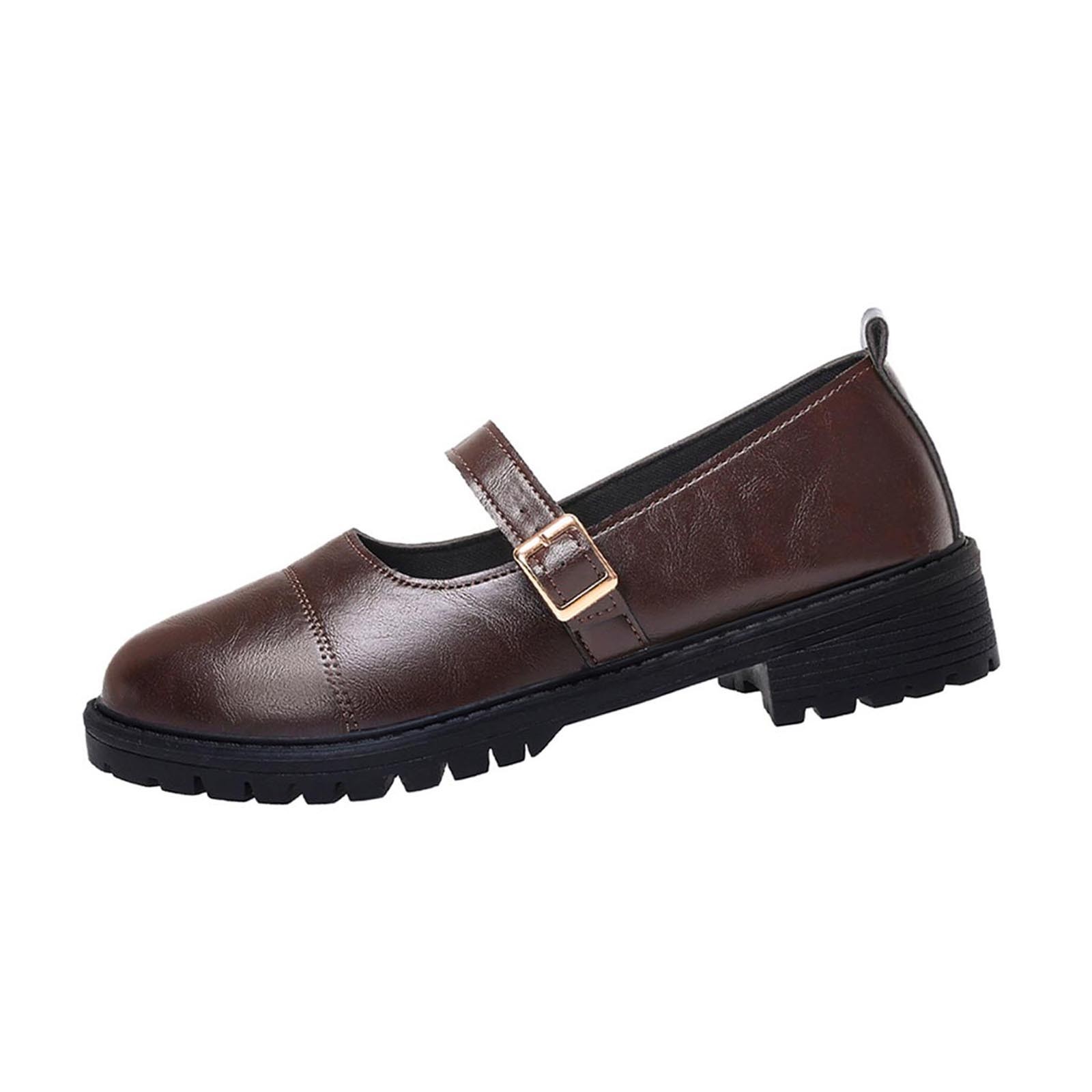 Aueoeo Womens Work Office Daily Casual Shoes Faux Leather Loafers ...