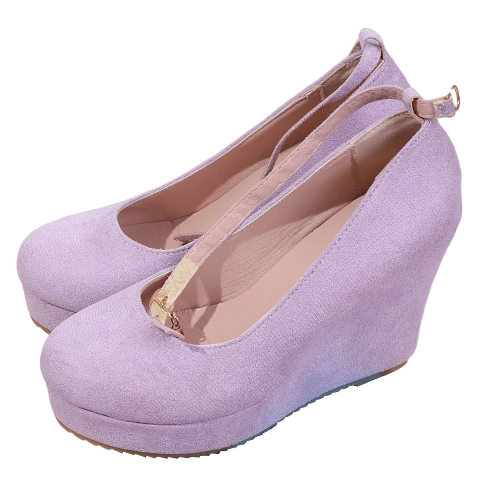 Aueoeo Women's High Wedge Shoes Comfortable Work Office Business ...