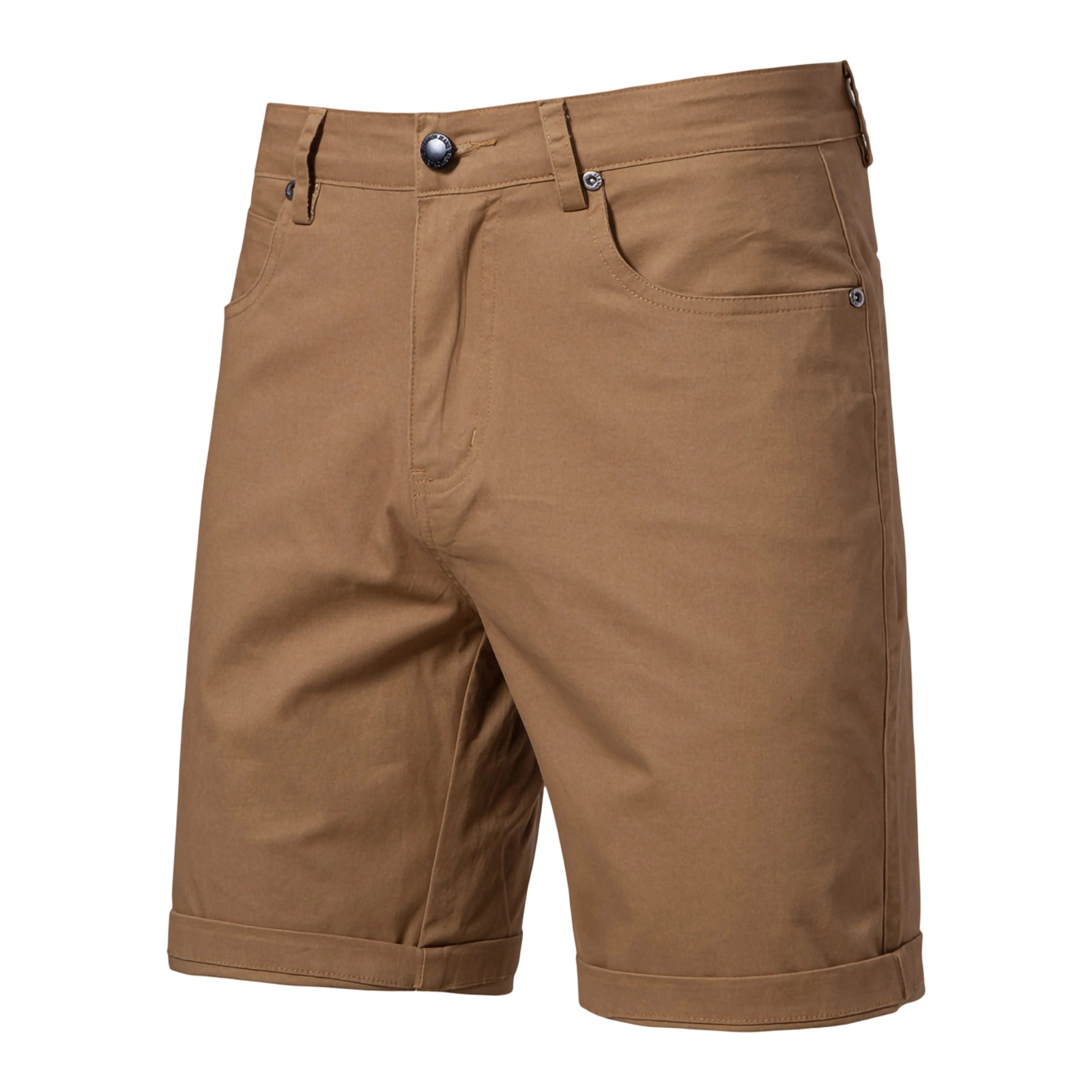 Aueoeo Men's Button Up Shorts Casual Everyday Wear Elastic Waist ...