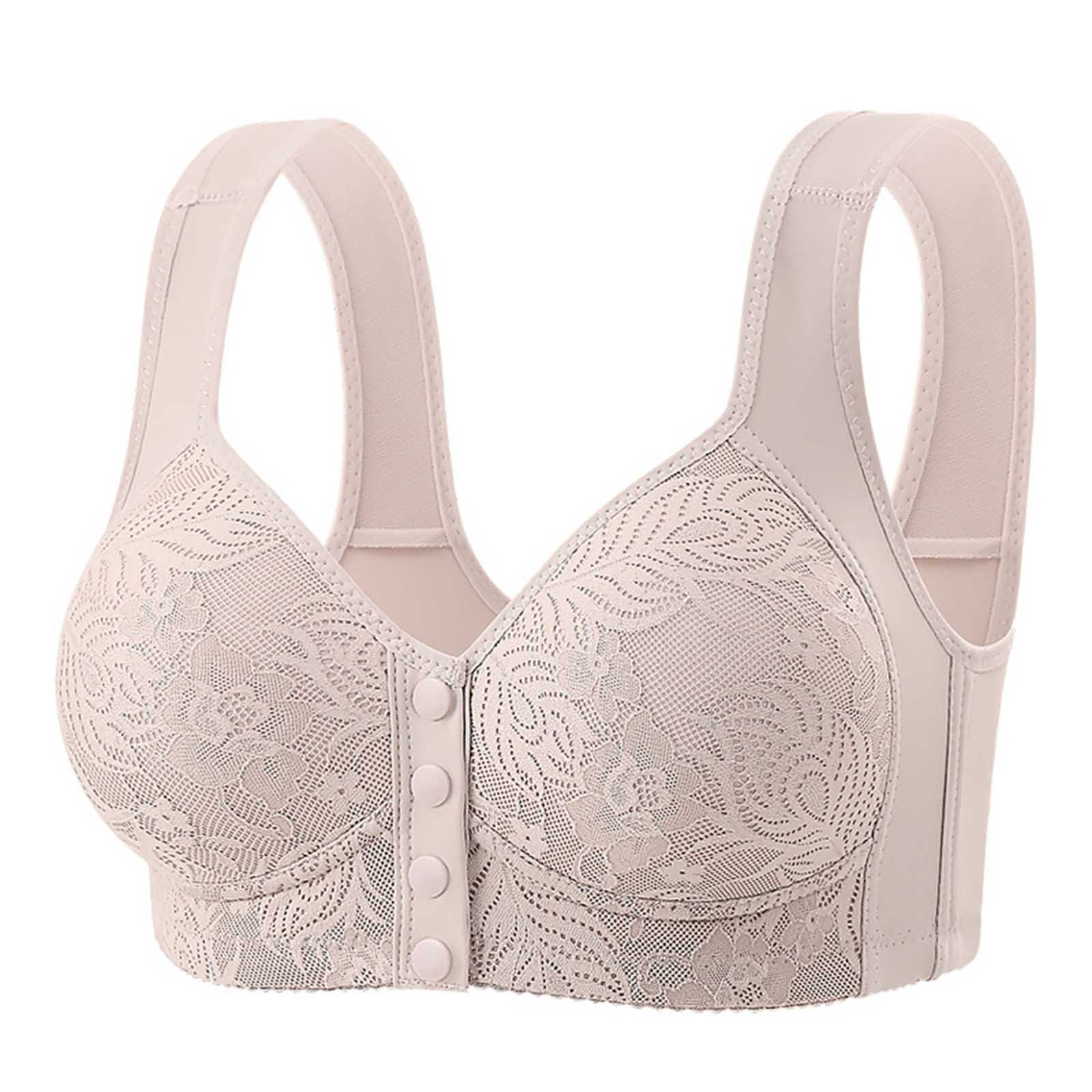 Aueoeo Women Wireless Lightly Padded Bralett Seamless Low Cut V-Neck ...